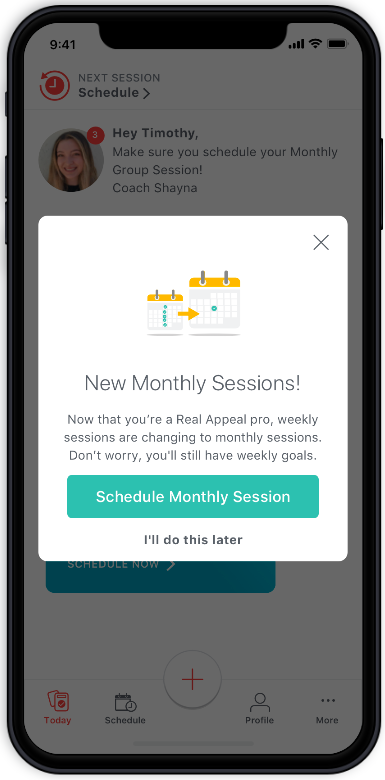 How do I set up my Monthly Session?